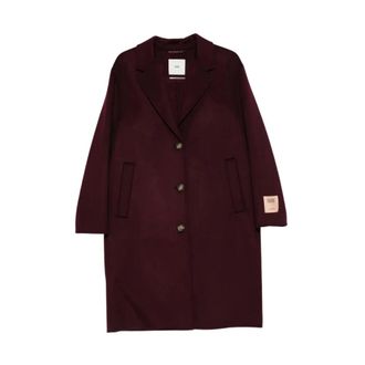 SOLOTRE Einreiher-Mantel - - Coats - Damen - Rot - XS