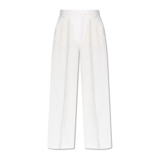 Alexander McQueen Wollhose - - Trousers - Damen - Wei&szlig; - M