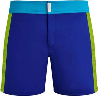 Vilebrequin Homme, Maillots de bain, Bleu, Taille: 2XL Merle Color Block Swim Trunks