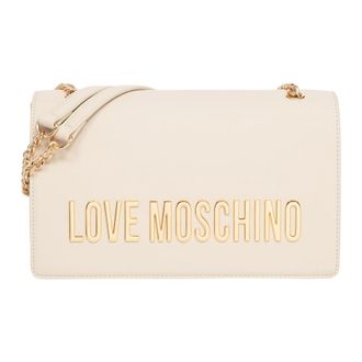 Love Moschino Femme, Sacs, Beige, Taille: ONE Size Sac &agrave; bandouli&egrave;re avec sangle r&eacute;glable et fermeture magn&eacute;tique