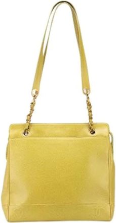 Chanel Sac bandouli&egrave;re vintage Pre-owned - Femme - Pre-owned - Jaune - Taille: ONE Size