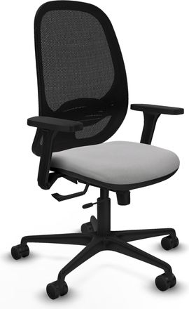 Piqueras y Crespo B&uuml;rohochstuhl mit 3D-Armlehnen, h&ouml;henverstellbare Lendenwirbelst&uuml;tze, ausgestattet mit Syncro/Translack und Schneideschaum, mit Rollen von 65 mm, Nylo