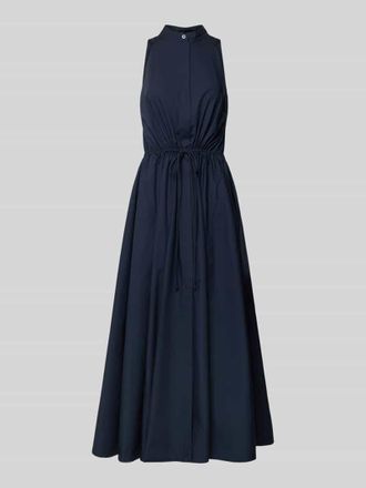 Emporio Armani Midikleid aus Baumwolle mit Schn&uuml;rung