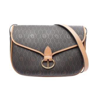 Dior Pre-owned Honeycomb PVC Coated Canvas Leather Shoulder Bag - - Pre-owned - Damen - Braun - ONE SIZE