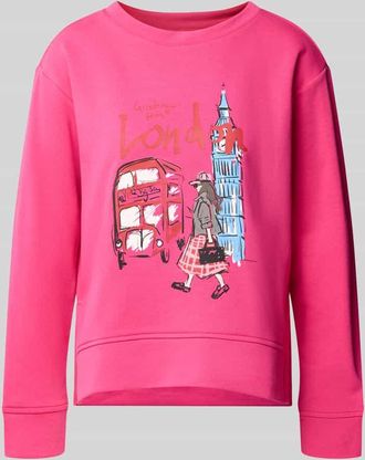 Milano Sweatshirt mit Motiv-Print und Rundhalsausschnitt