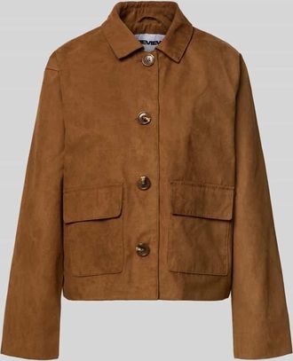 Review Regular Fit Blousonjacke in Veloursleder-Optik