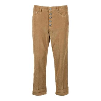 Dondup Jewel Button Tapered Leg Hose - - Trousers - Damen - Braun - W28