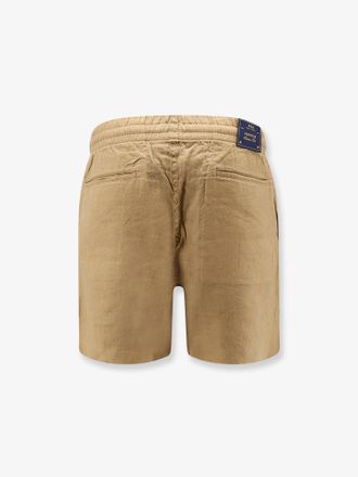 Polo Ralph Lauren Mens Bermuda Shorts Linen Beige