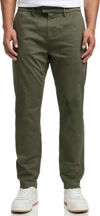 Indicode Herren Ignazo Stretch Chinohose aus Baumwolle | Herrenhose Chino Stoffhose Army, 28/32