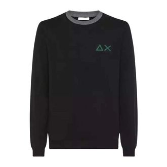 Sun 68 Rundhals-Strickpullover - - Knitwear - Herren - Schwarzk - 3XL