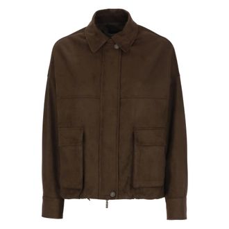 D.exterior Bomber Jacket - Femme - Vestes - Brun - Taille: 40 FR
