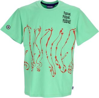 Octopus Lime Dripper Tee Kurzarm T-shirt - - Tops - Herren - Gr&uuml;n - XL