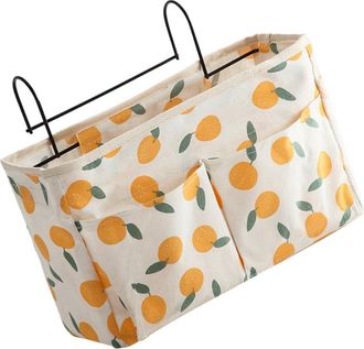 BESPORTBLE Bett Organizer H&auml;ngeaufbewahrung Tasche aus Baumwolle Leinen Mehrzweck Nachttisch H&auml;ngender Aufbewahrungsbeutel f&uuml;r Studentenwohnheim Schlafzimmer mit