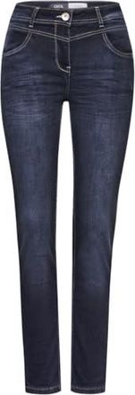 Cecil Style Toronto 1-knopf 49 Jean Slim fit, Bleu fonc&eacute; d&eacute;lav&eacute;, 29W / 30L Femme