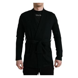 Dolce & Gabbana Robe Wrap Sweater - - Knitwear - Herren - Schwarzk - M