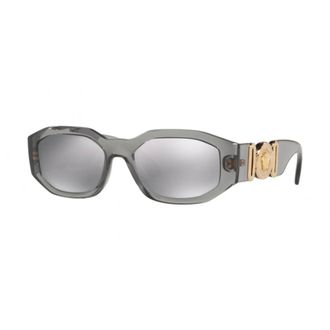 Versace Homme, Accessoires, Gris, Taille: 53 MM Lunettes de soleil Medusa Biggie