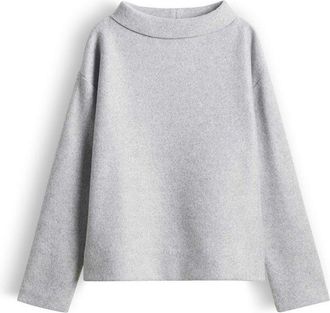 OPUS Sweatshirt Gesu aus weicher Sweatware Gerader Schnitt mit &uuml;berschnittener Schulter und Seitenschlitzen