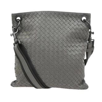 Bottega Veneta unisex, Pre-owned, Gris, Taille: ONE Size Sac messenger plat Pre-owned