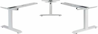 Hhg 3in1 Gestell HHG 758, variables Tischgestell, elektrisch höhenverstellbar Memory 47kg weiß
