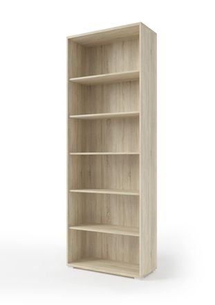 Möbelando Aktenregal Clermont in Sonoma/Eiche mit 6 Fächern und 5 Einlegeböden. Abmessungen (BxHxT) 79,1x221,2x35 cm