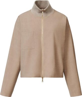 Fabiana Filippi veste zippée à design réversible - Tons neutres