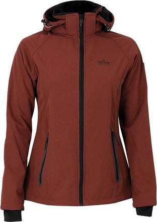 Kjelvik Softshelljacke Zanne Outdoor Funktionsjacke Polar Fleece mit abnehmbarer Kapuze, Wind- und Wetterschutz, w&auml;rmendes Teddyfutter