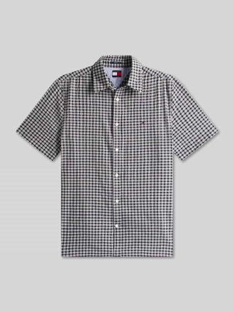 Tommy Jeans Regular Fit Freizeithemd aus Baumwoll-Mix