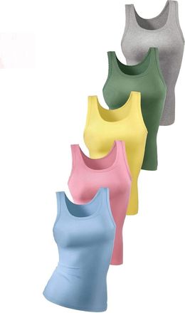 Petite Fleur Damen Unterhemd, 5 St&uuml;ck