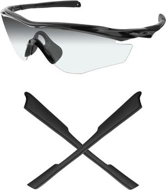 MRY Opt Paire de chaussettes de rechange pour lunettes de soleil Oakley M2 Frame / M2 Frame XL, Noir, taille unique