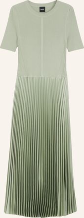 HUGO BOSS Kleid Fadridi Im Materialmix Mit Plissees gruen