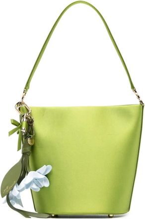Self Portrait Femme, Sacs, Vert, Taille: ONE Size Sac seau en satin