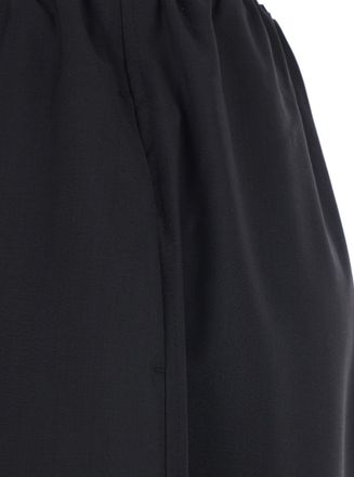 Toteme Womens Trousers Wool Black Elastic Waist