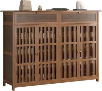 Generic Meuble &agrave; chaussures r&eacute;glable en bois - Grande capacit&eacute; - Moderne - Avec compartiments - Pour maison, couloir, entr&eacute;e, chambre &agrave; coucher - Rangement &eacute;l