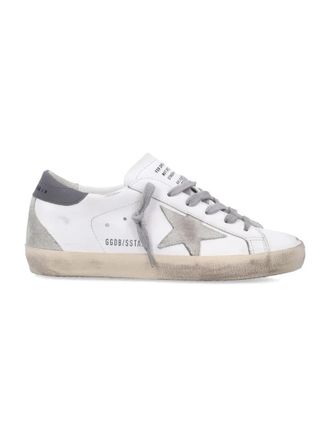 Golden Goose Low-Top Sneaker - Vintage-Effect White Leather Low-Top Sneakers With - Gr. 36 (EU) - in Wei&szlig; - f&uuml;r Damen