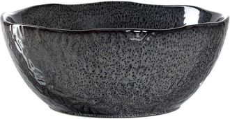 Leonardo Leonardo Matera Keramik-Schale, 1 St&uuml;ck, sp&uuml;lmaschinengeeignete Salat-Sch&uuml;ssel, 1 runde Schale aus Steingut, grau, &Oslash; 23,5 cm, 2600 ml, 018584