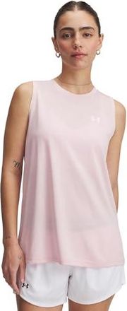 Under Armour Tech Twist Tank Top, (647) Rose Prime / / Blanc, Taille XS Femme