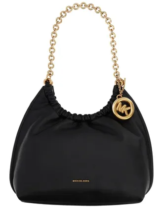 Michael Michael Kors Womens Shoulder Bag Indie Black Leather Cow