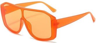 Generic Lunettes De Soleil &Agrave; Monture Large For Hommes Et Femmes, Id&eacute;ales For Les Vacances, Le Sport Ou D&eacute;placements Quotidiens(Orange)