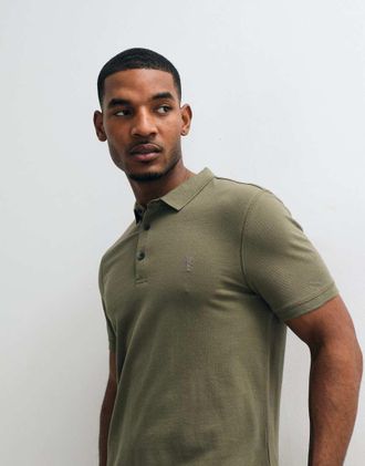 AllSaints polo &agrave; logo Reform &agrave; manches courtes en vert