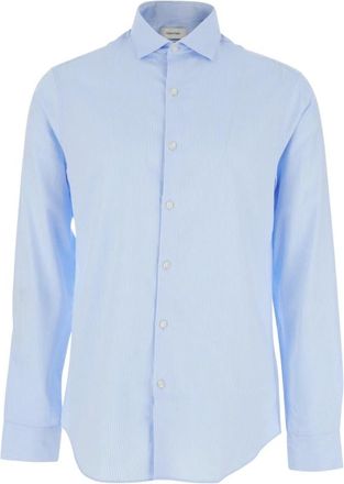 Calvin Klein Homme, Chemises, Bleu, Taille: 3XL Chemise Ray&eacute;e en M&eacute;lange de Coton