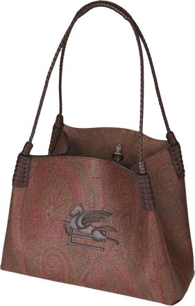 Etro Womens Tote Libra Brown Shoulder Bags