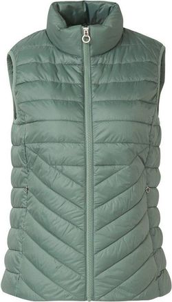s.Oliver Outdoorjacke Outdoor-Weste Leichte Steppweste mit Stehkragen und Packfunktion