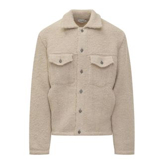 Laneus Homme, Vestes, Beige, Taille: M Veste en Shearling