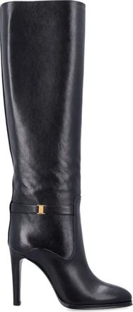 Saint Laurent Stiefel - Pointed Toe Ankle Strap Diane Boots - Gr. 37 (EU) - in Schwarz - f&uuml;r Damen