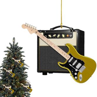 Generico Gitarrendekorationen, Weihnachten, Musikdekoration, akustisches Instrument, Acryl, Musik, elektrische Musik für Lehrer, Liebhaber, Enthusiasten, Violi