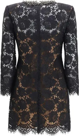 Self Portrait Womens Black Polyamide Casual Dress