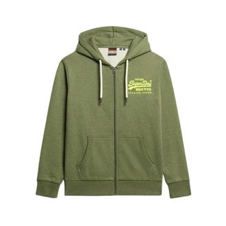 Superdry Neon VL Grafik Hoodie in Olivgr&uuml;n - - Sweatshirts & Hoodies - Herren - Gr&uuml;n - S
