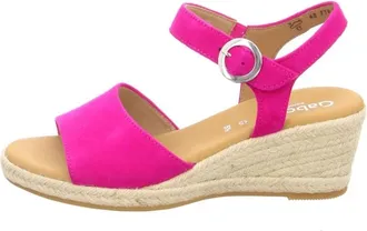 Gabor Keilsandalette Keilabsatz Sandale - - Shoes - Damen - Rosa - 35 1/2 EU