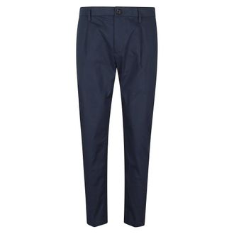 Department Five Blaue Baumwoll-Chinohose mit Falten - - Trousers - Herren - Blau - W31