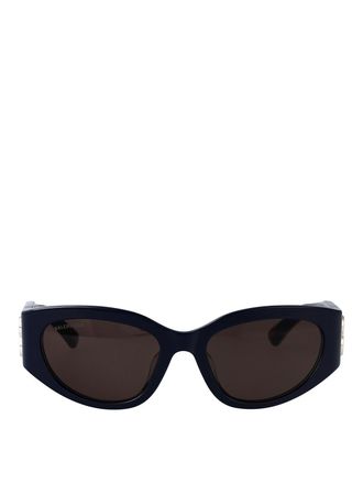 Balenciaga Lunettes De Soleil - Bleu
